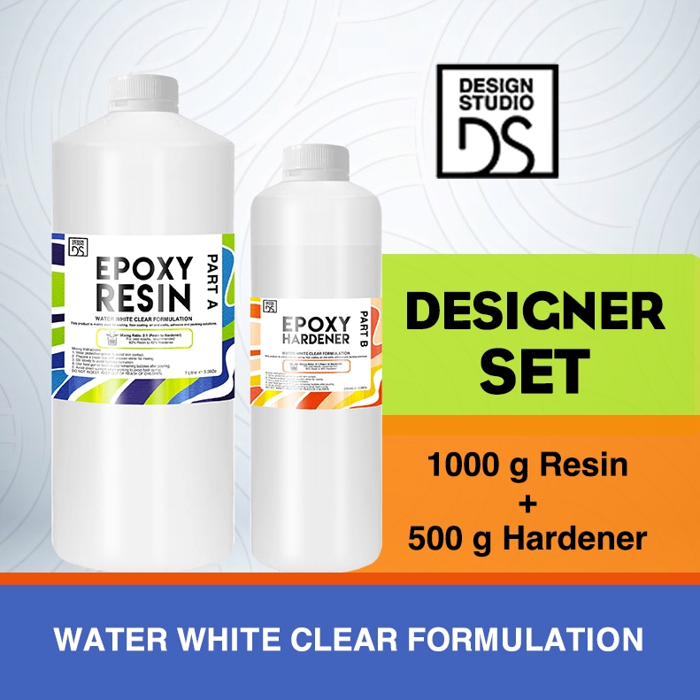 Epoxy Resin Designer Set (1kg Resin + 500 grams Hardener) | Shopee ...