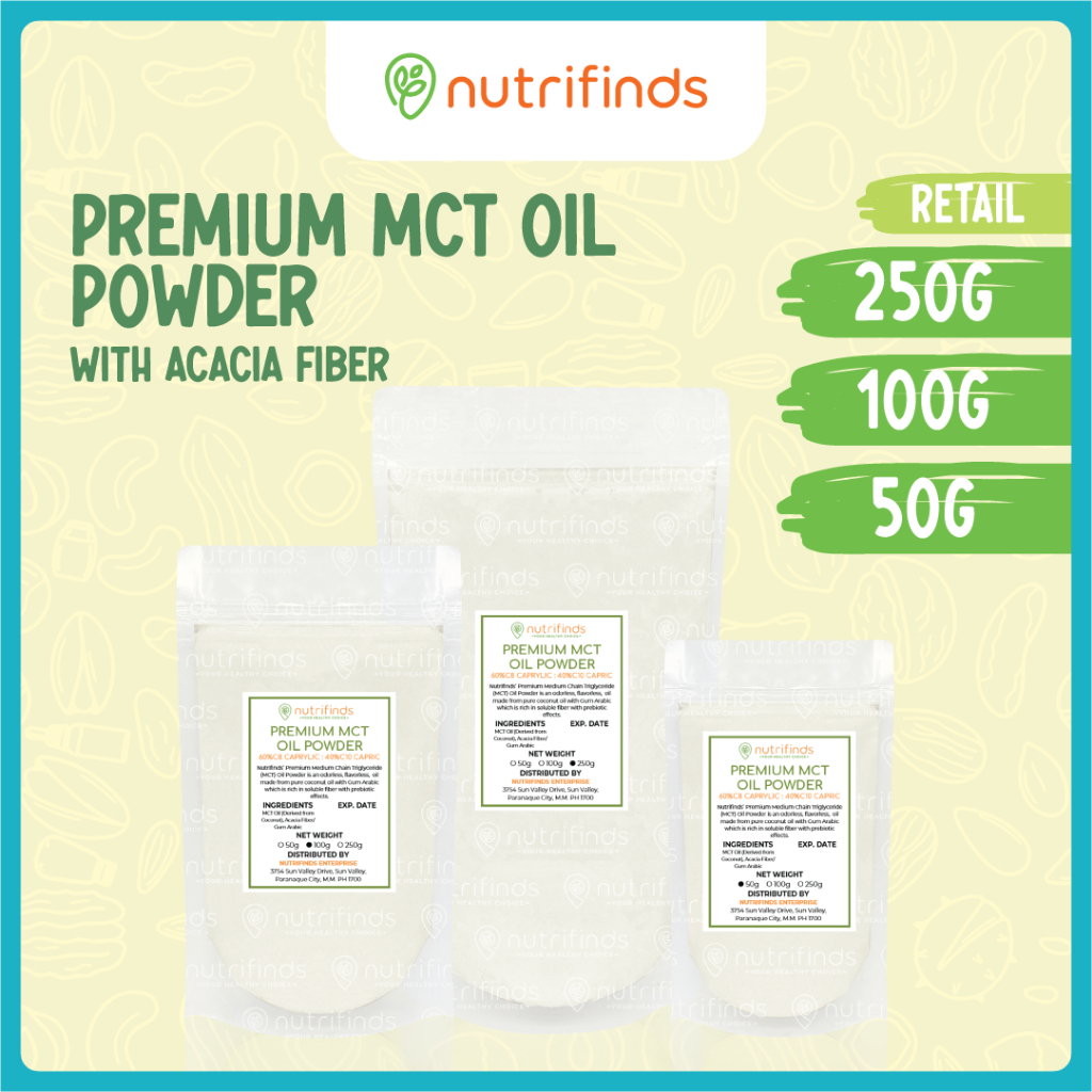 Nutrifinds® Premium MCT Oil Powder with Acacia Fiber (Keto Low-Carb ...