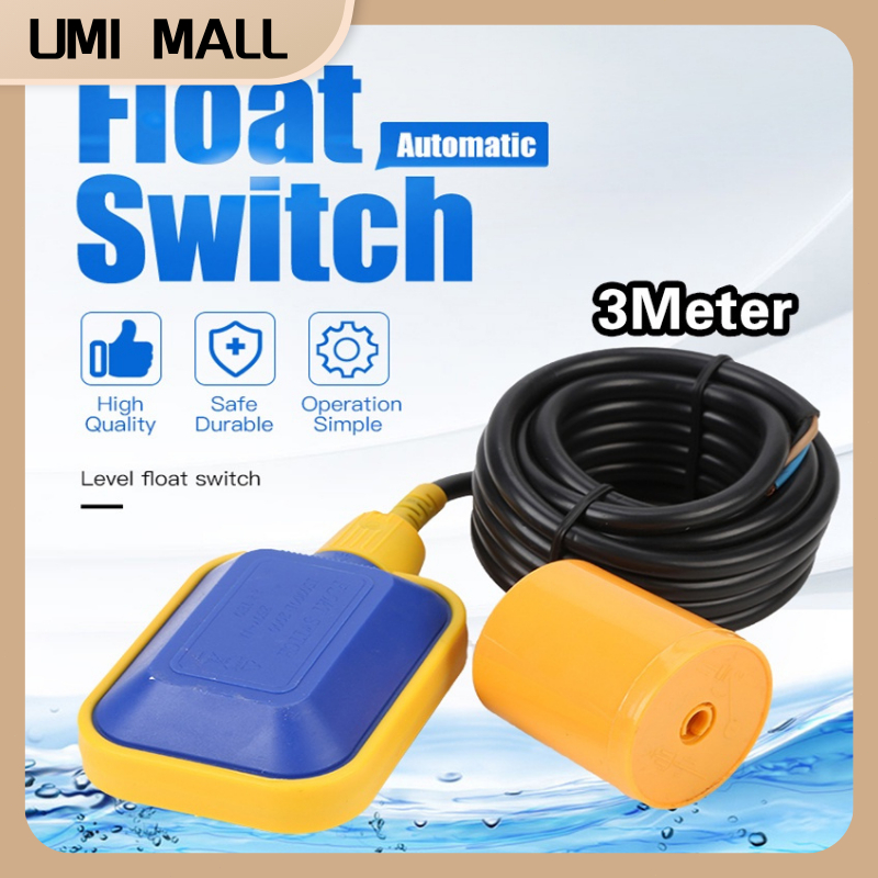 3m Float Switch For Water Tank Cable Type Liquid Fluid Water Level Controller Sensor Float Valve ...