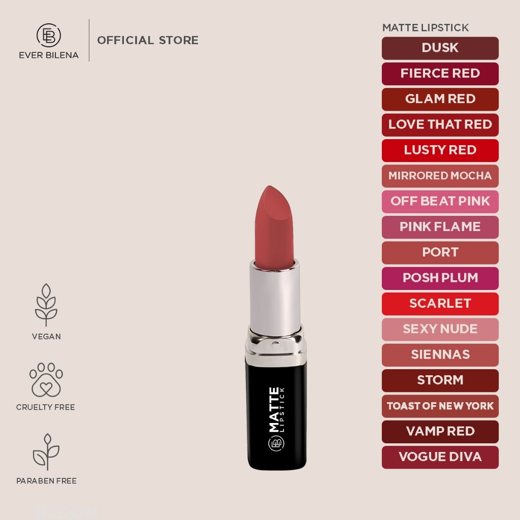 Ever Bilena Matte Lipstick (Matte finish Pigmented) | Shopee Philippines