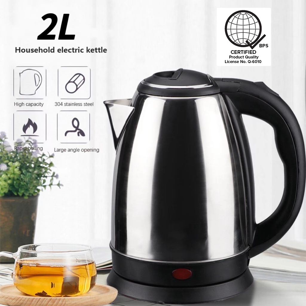 2L Stainless Steel Electric Kettle Automatic Power Outage Hot Kettle ...