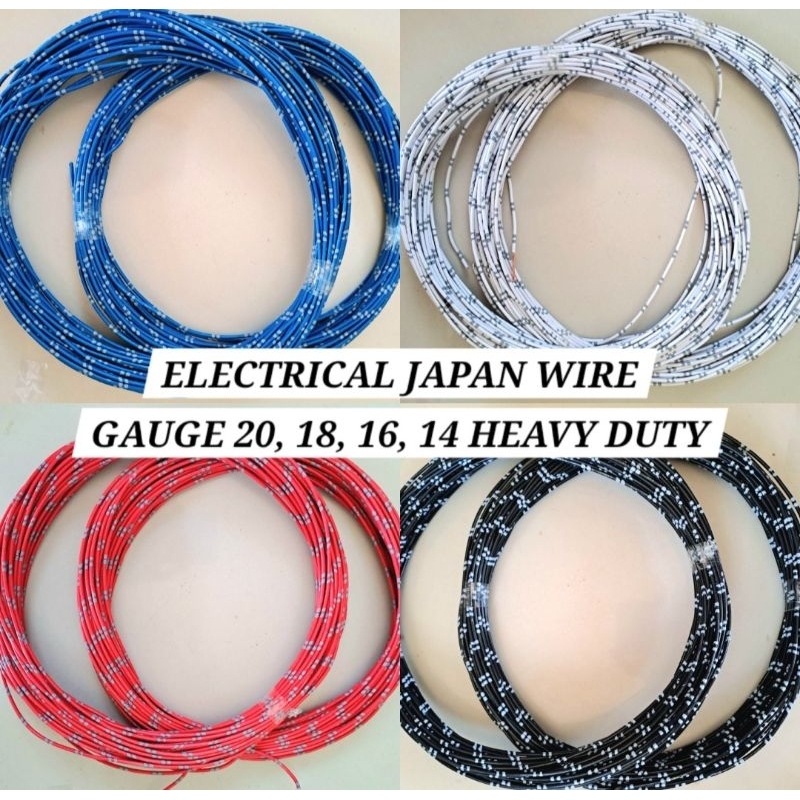 GAUGE 16 JAPAN WIRE ELECTRICAL WIRE FOR AUTOMOTIVE AND MOTORCYCLE SOLD ...