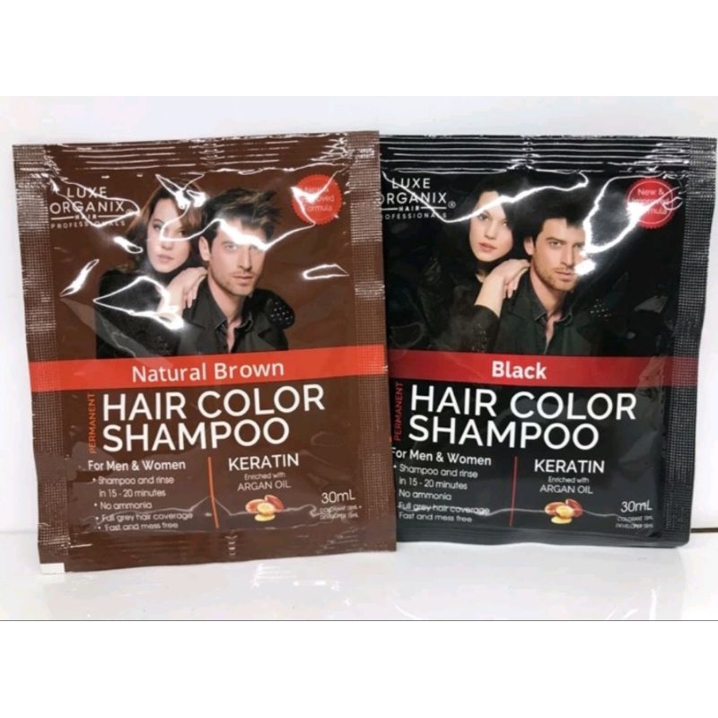 Luxe Organix Hair Color Shampoo 30ml | Shopee Philippines