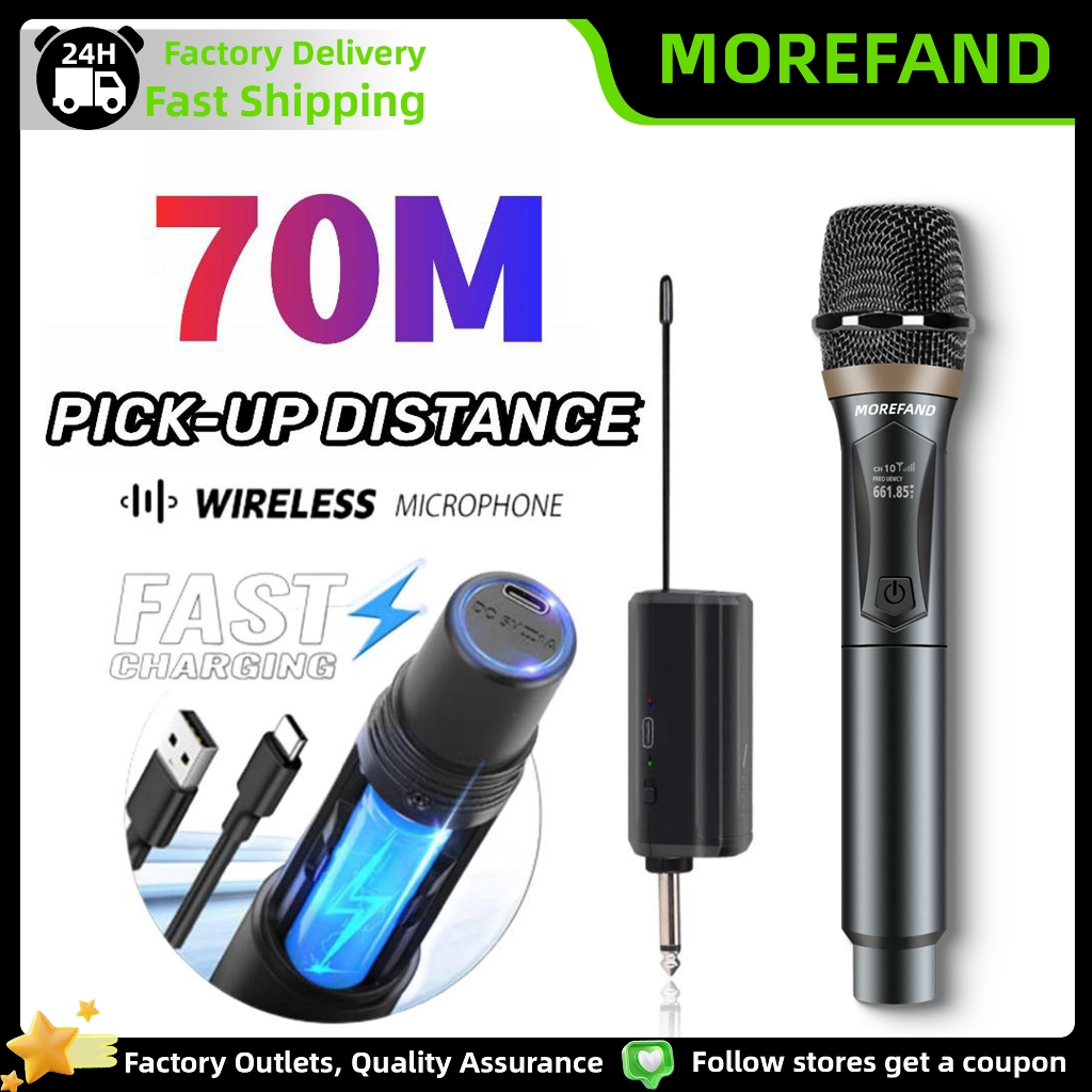 Rechargeable Wireless Microphone Original Dual Handheld For Videoke ...
