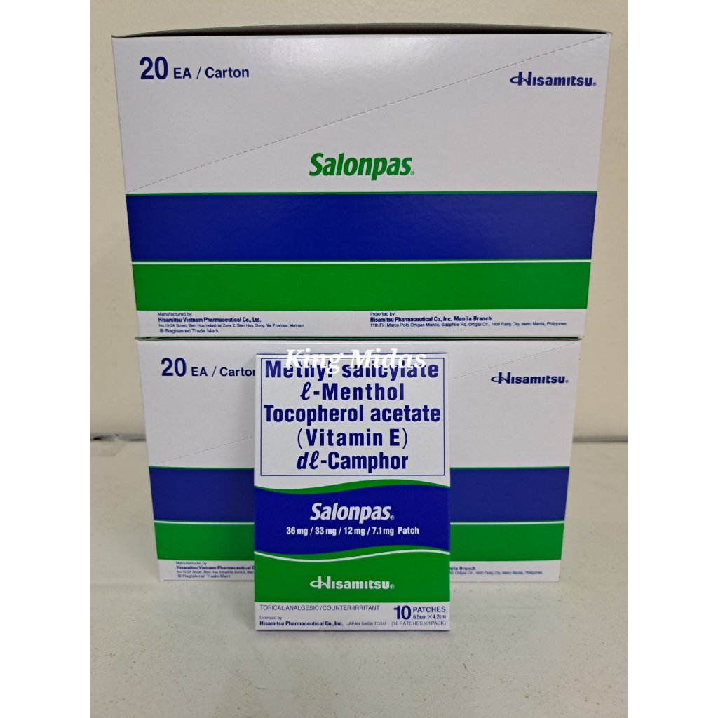 Salonpas 1 box, 10 patches per Box | Shopee Philippines