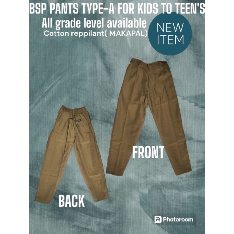BSP PANTS GARTERIZE BACK SCHOOL UNIFORM ATTIRE | Shopee Philippines