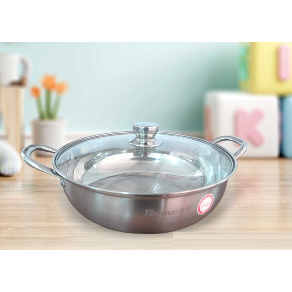 Stainless Steel Duplex Shabu Shabu Pot Kaserola（TCT6090 30cm ) | Shopee ...