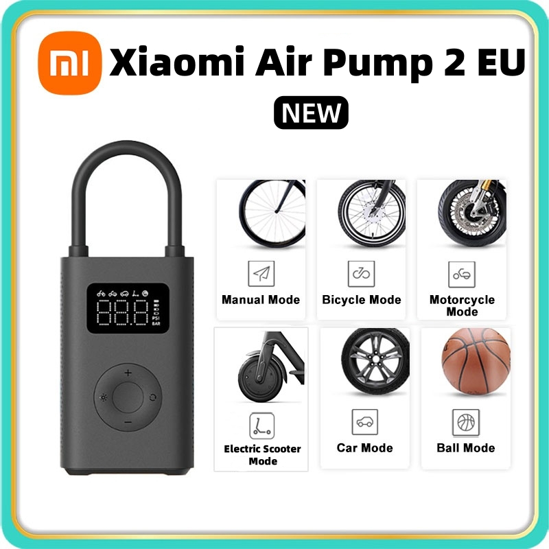 Xiaomi Air Pump 2 EU Portable Digital Electronic Compressor Tire ...