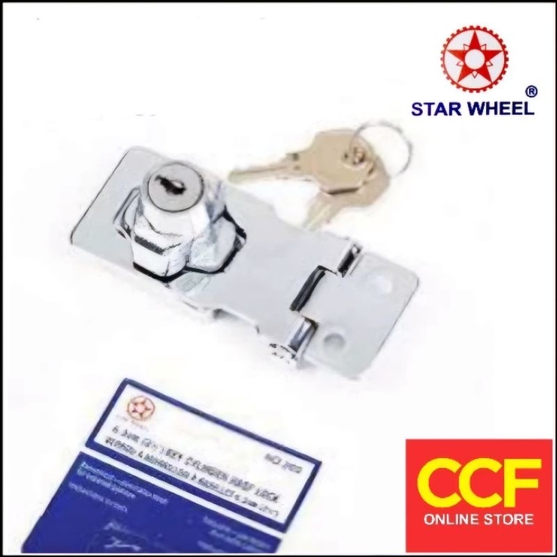 Star Wheel StarWheel Key Cylinder Hasp Lock Hasplock Guard 4 inch ...