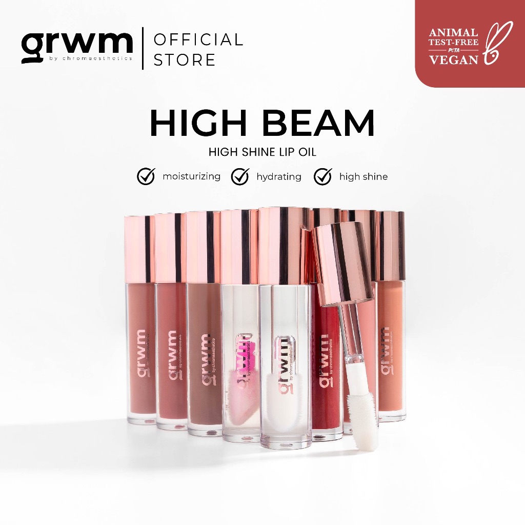 GRWM Cosmetics High Beam - High Shine Lip Oil | Shopee Philippines