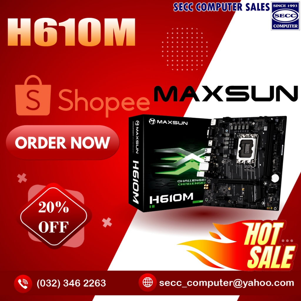 MAXSUN Challenger H610M | Shopee Philippines