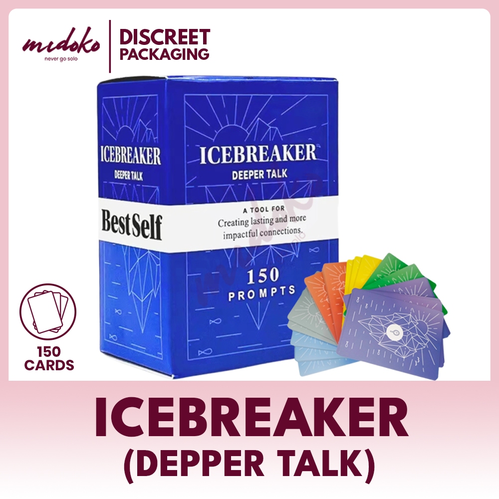 Midoko Icebreaker Depper Talk ― 150 Prompts Cards Game | Shopee Philippines