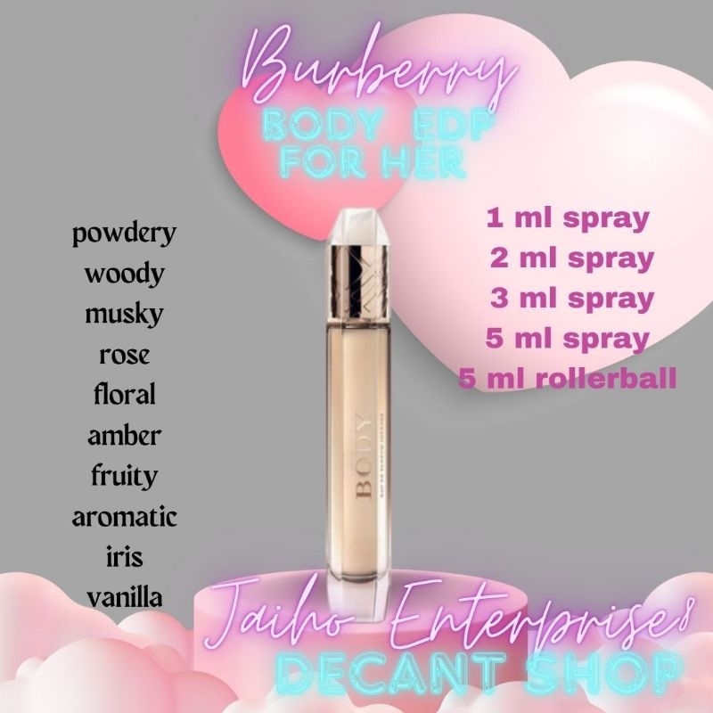 Sample Bottles Authentic Perfume Collection Ber Berri Body for Her EDP ...