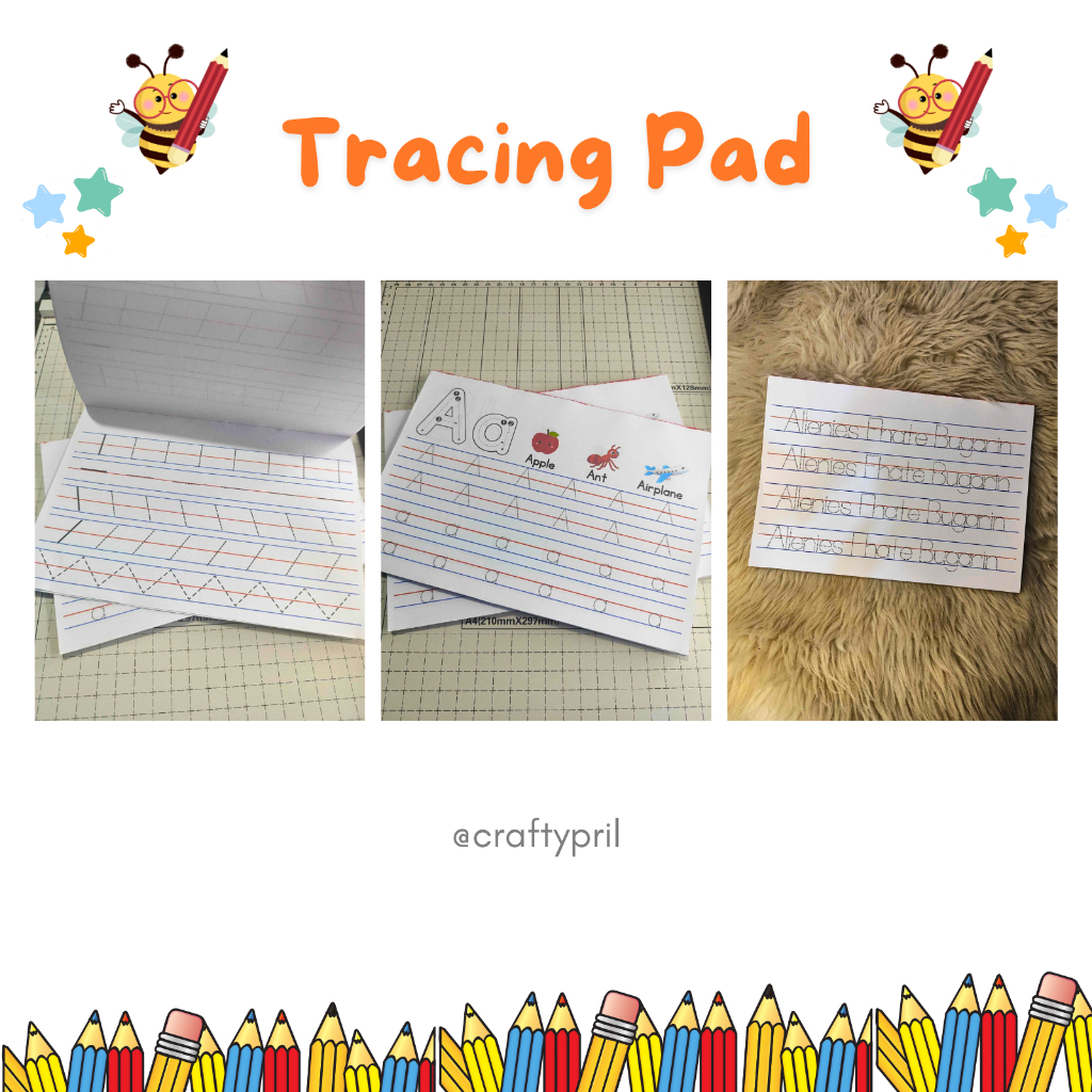 TRACING PAD Kids (Names, Alphabet, Numbers, Shapes and Line) | Shopee ...