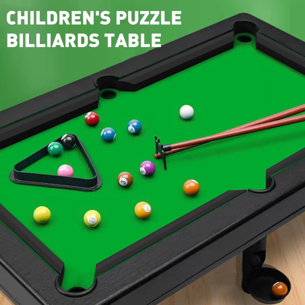 S/M/L Mini Billiard Table Set For Kids Billiard Ball Snooker Pool Top ...