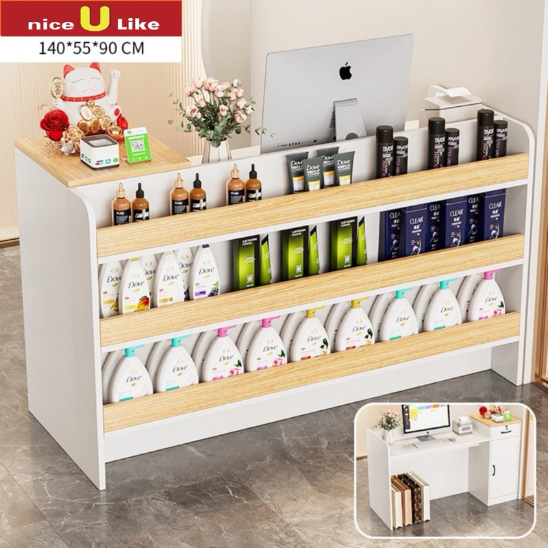 Cashier simple modern convenience store front desk reception desk shop ...