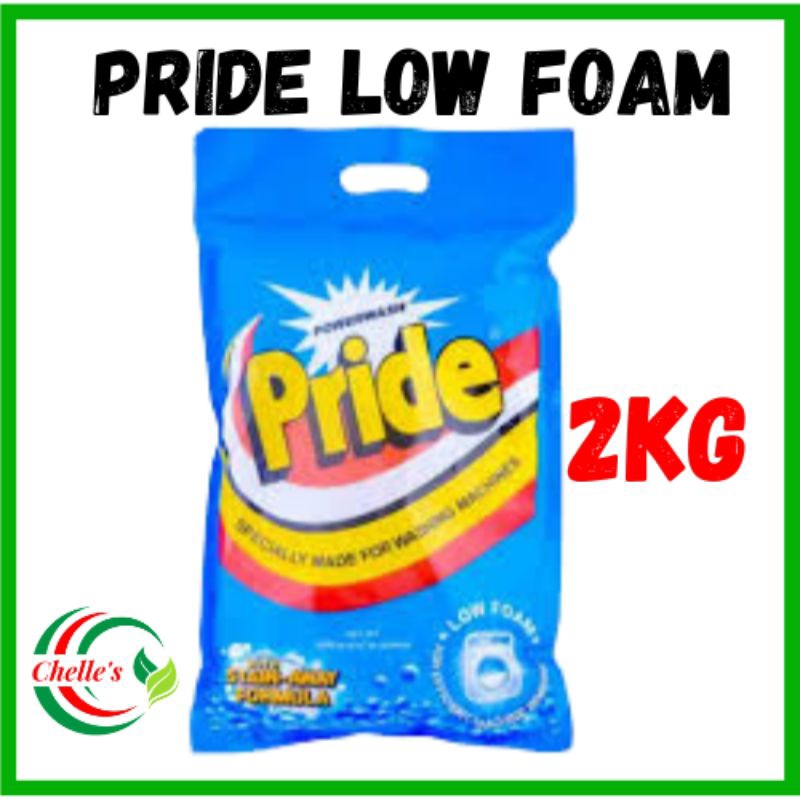 Pride Powder Detergent Blue Low Foam 2kg | Shopee Philippines