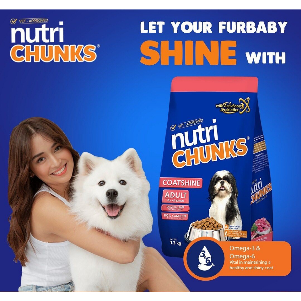 NUTRI CHUNKS COATSHINE ADULT 1kg REPACKED (SALMON FLAVOR) | Shopee ...