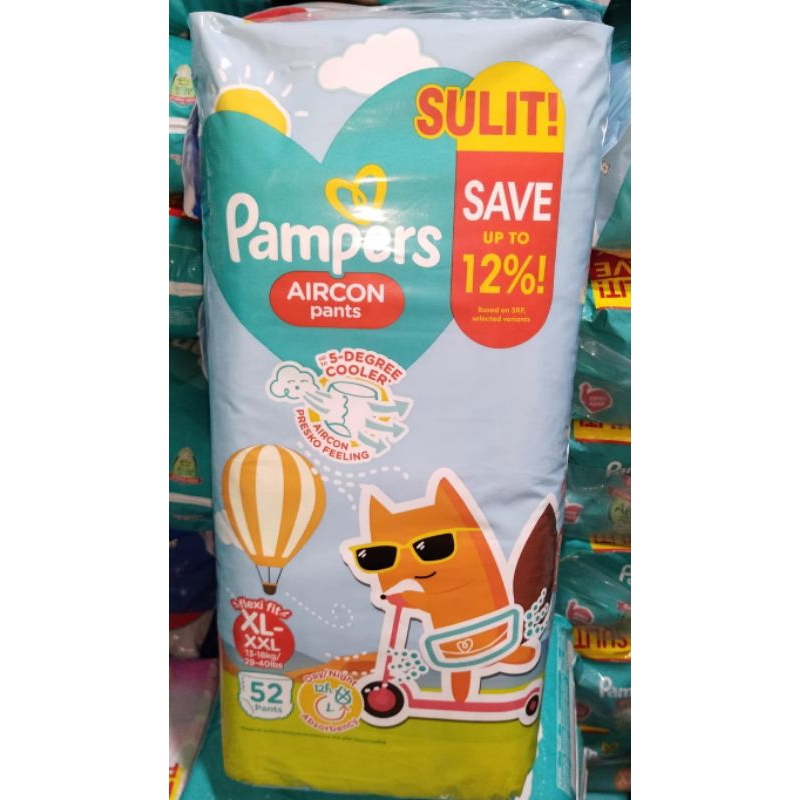 PAMPERS XL AIRCON PANTS (26 PCS/52 PCS) | Shopee Philippines