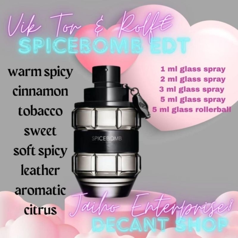 Sample Bottles Authentic Perfume Collection Spicebomb EDT 1-5ml ...