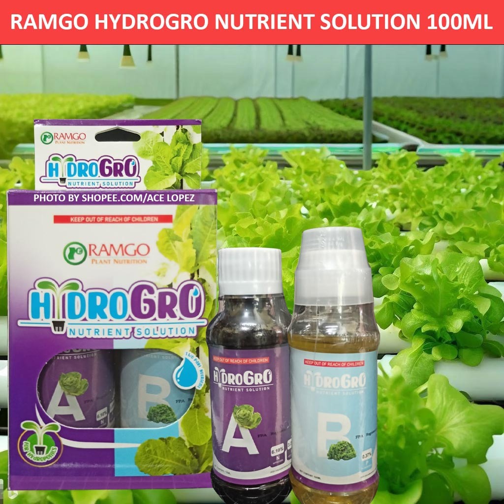 Ramgo HydroGro Hydroponics Nutrient Solution 100ml als21207 | Shopee ...