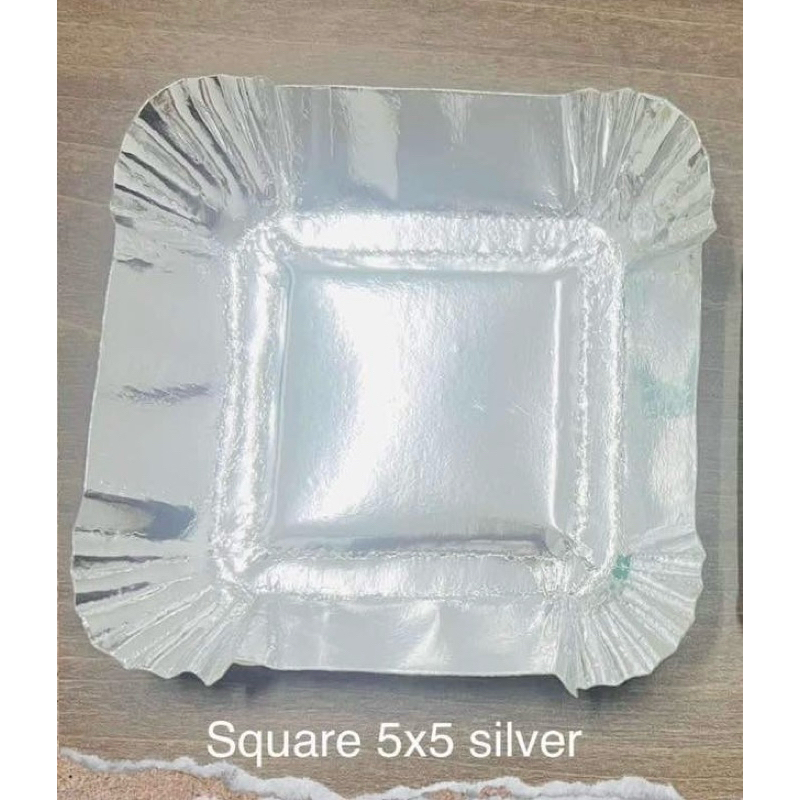 22pcs Siopao Kikiam Siomai Silver Paper Plate 5x5”i | Shopee Philippines