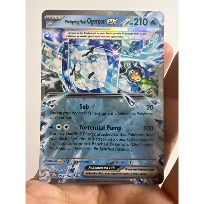 Wellspring Mask Ogerpon ex - 064/167 - Ultra Rare - Twilight Masquerade ...
