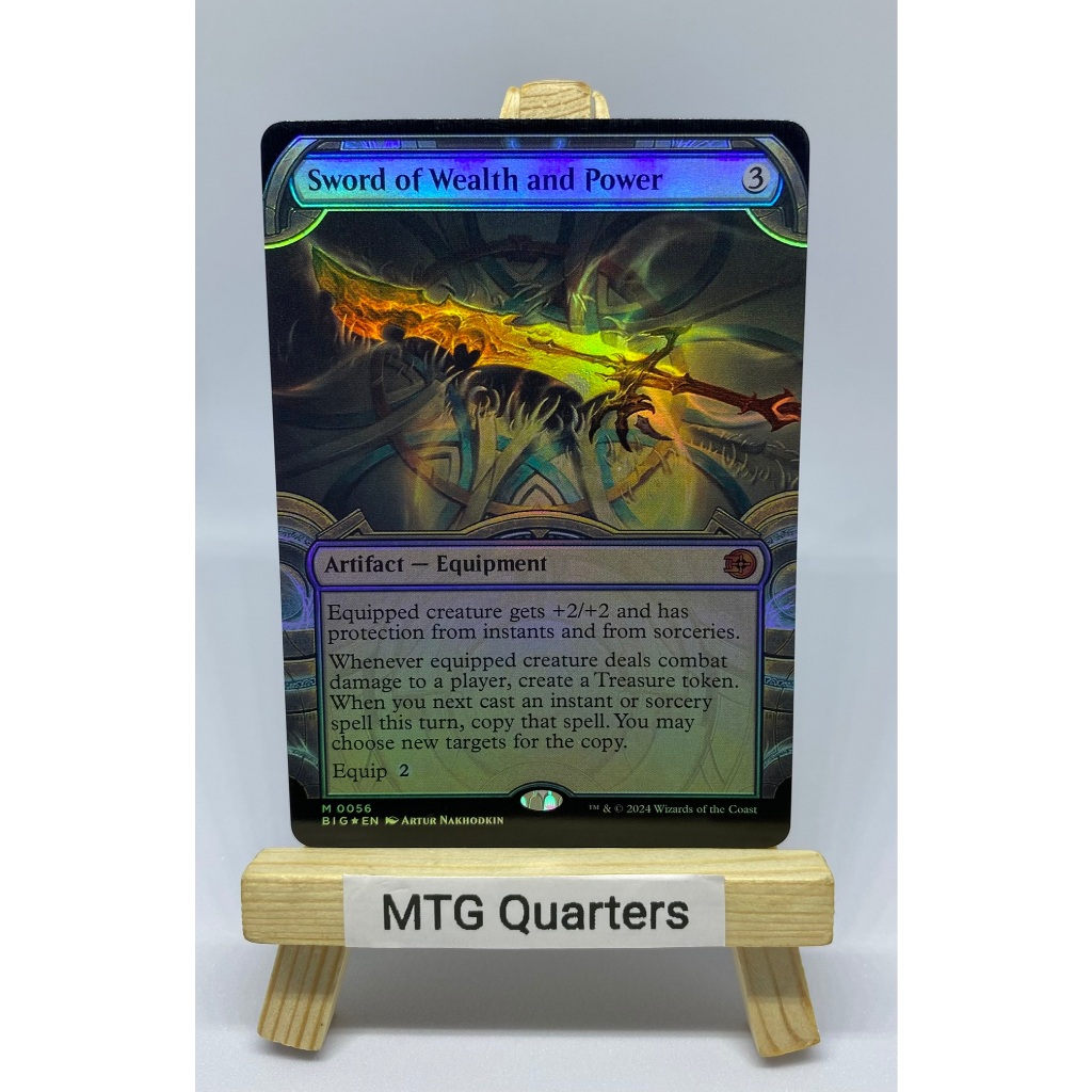 MTG Proxy Card - Sword of Wealth and Power (Showcase Foil) | The Big ...