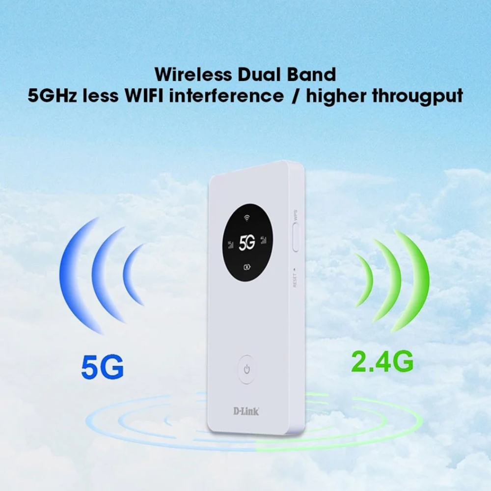D-link DWR-U2000 WIFI5 5G Mobile WIFI Dual-Band nano sim 5000mAH | 5G NR MiFi Mobile Hotspot ...