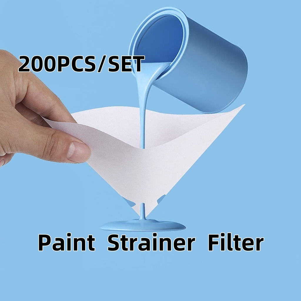 100Mesh Paint Strainer 200pcs Conical Nylon Micron Paper Paint Filter ...