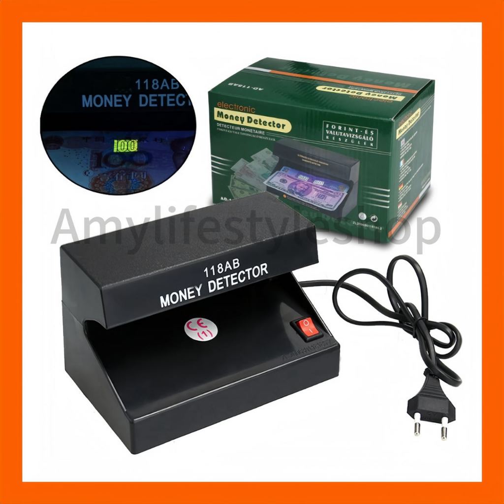 Portable Desktop Electronic UV Light Money Detector Bill Currency ...