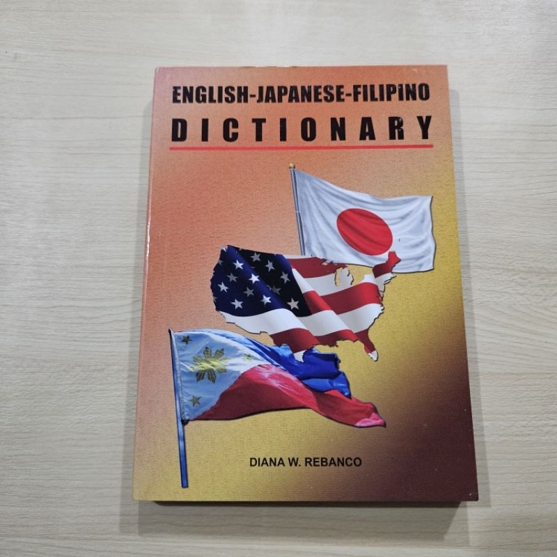 English Japanese Filipino Dictionary By; Diana Rebanco | Shopee Philippines