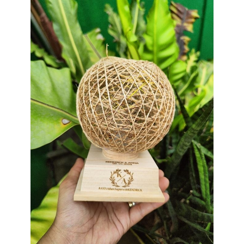 Personalized Abaca lamp(mini) | Shopee Philippines