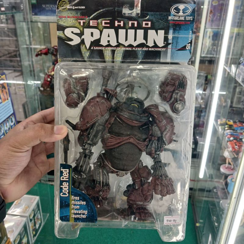 ‼️RARE‼️ Techno Spawn - Code Red (McFarlane) | Shopee Philippines