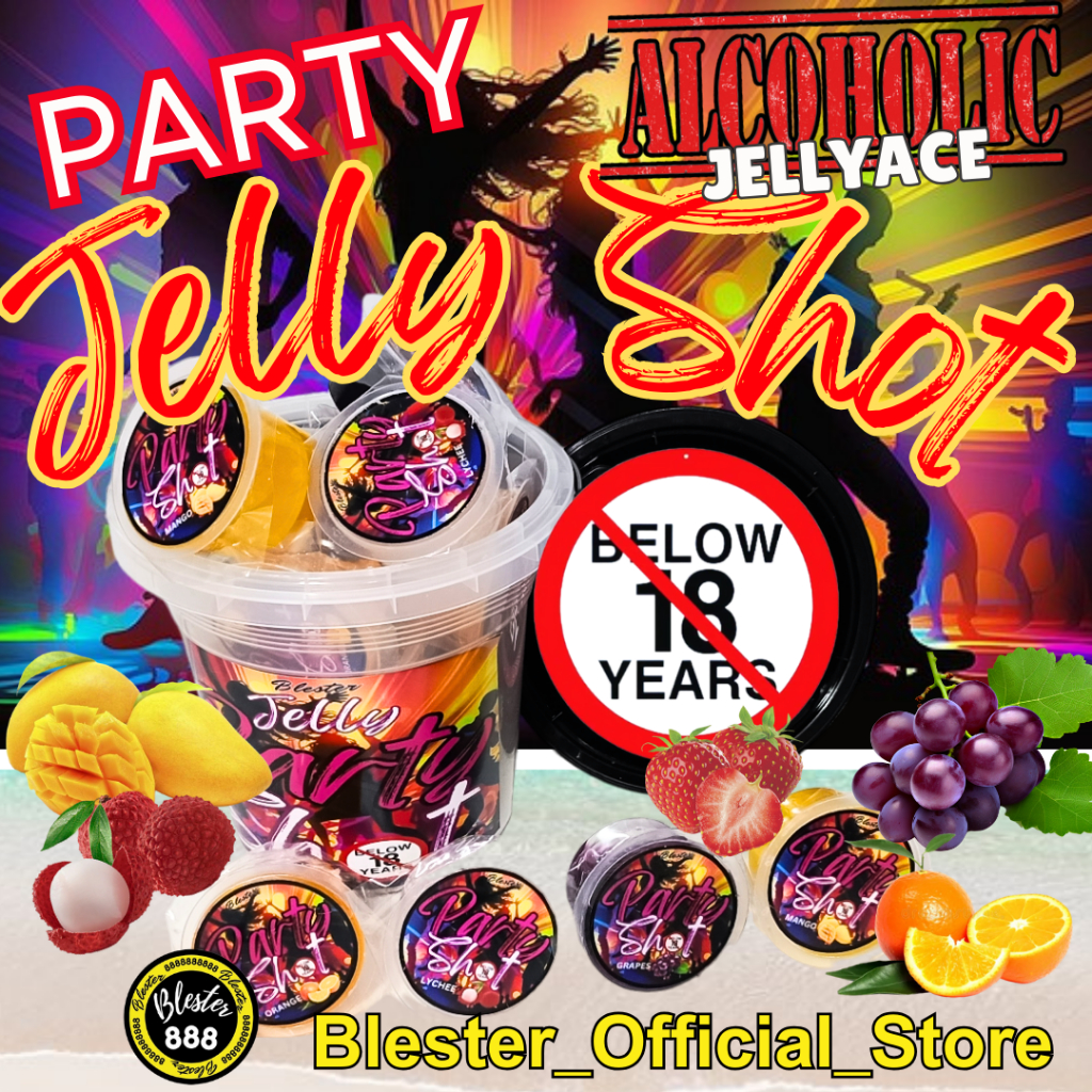 [BLESTER] PARTY JELLY SHOT, JELLO SHOT, alcoholic jellyace, Fruity flavor. jello shot, jelly ...