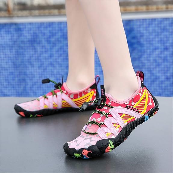 【M&C】 Kids Aqua Shoes Rubber No-Slip Beach Shoes Pool River Barefoot ...