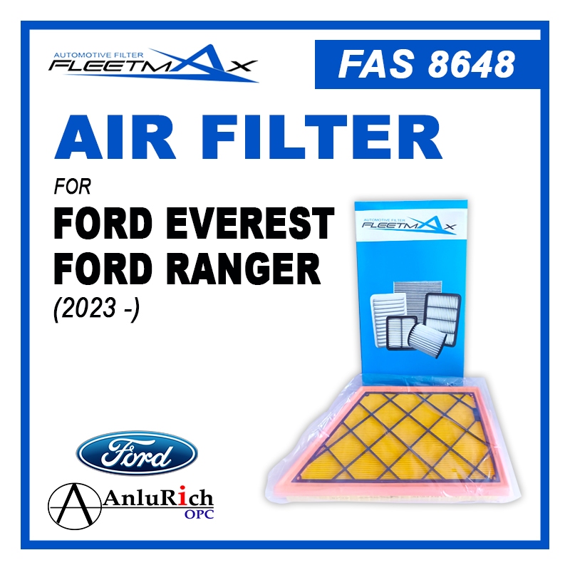 Fleetmax Air Filter for FORD EVEREST / RANGER 2023 - FAS 8648 | FAS8648 ...