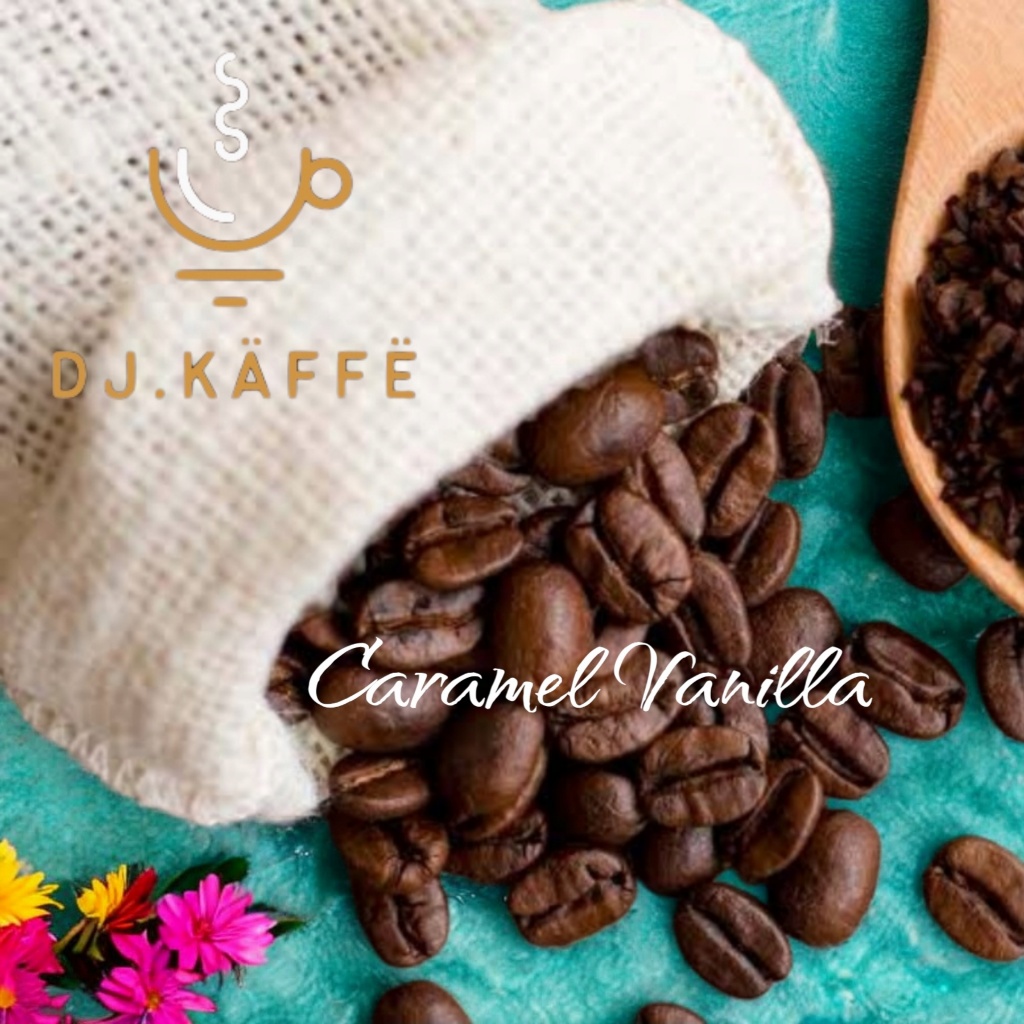 DJ.KAFFE Caramel Vanilla Flavored Aroma Freshly Ground Coffee Beans ...