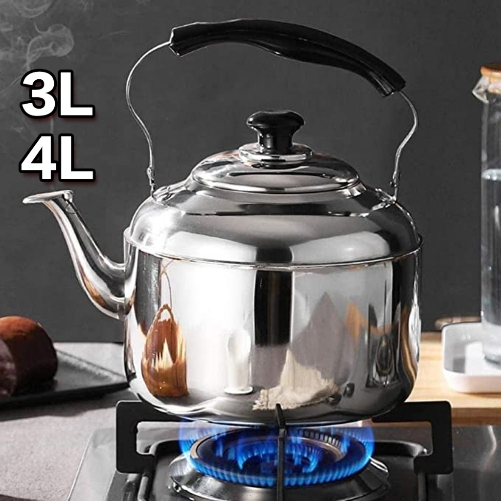 Stainless Steel Whistling Kettle Takure | Shopee Philippines