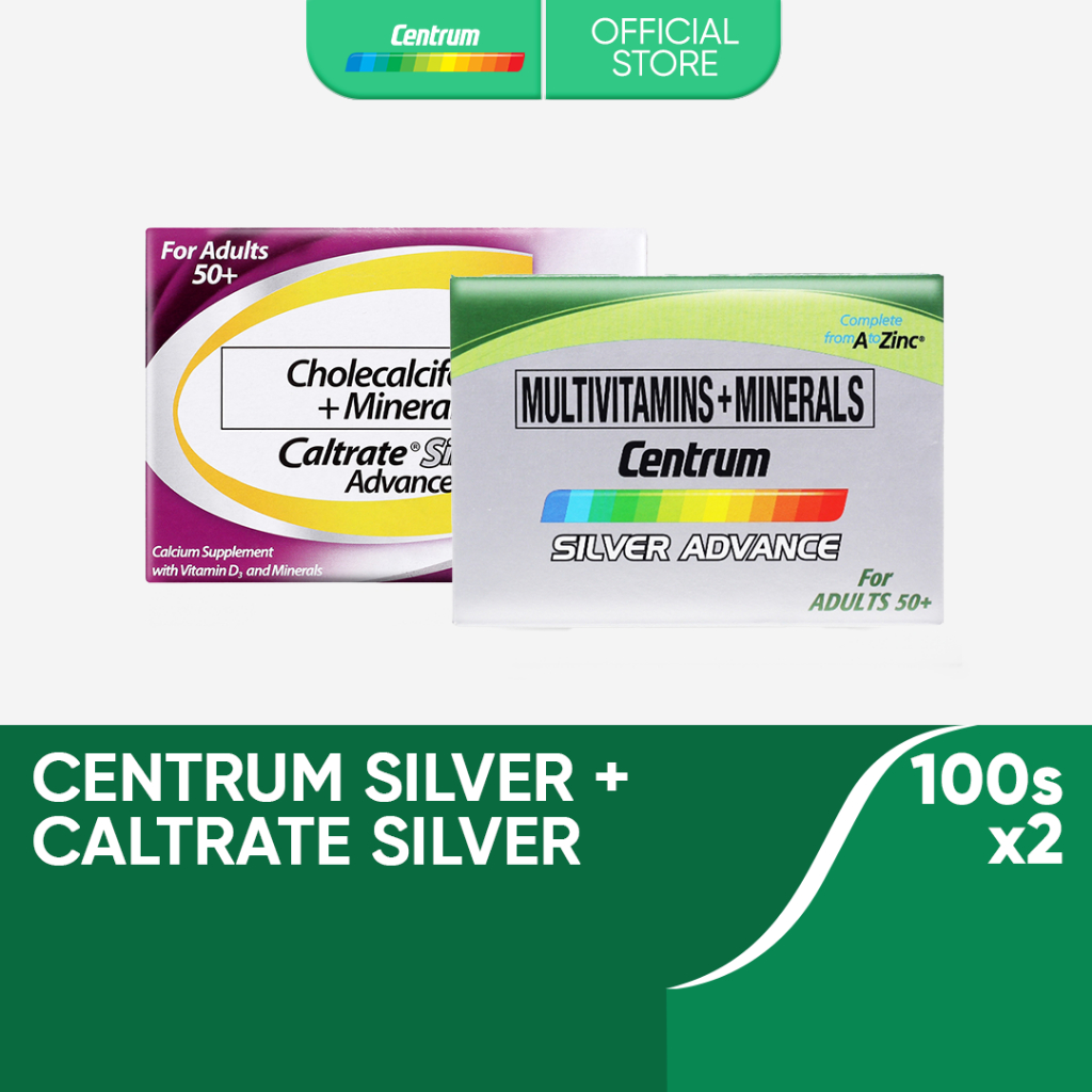Centrum Silver Advance 100s + Caltrate Silver Advance 100s ...