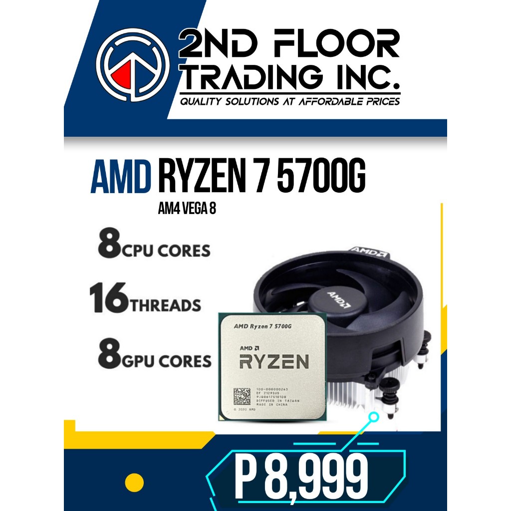 AMD Ryzen 7 5700G with Radeon Graphics (Tray Type) | Shopee Philippines