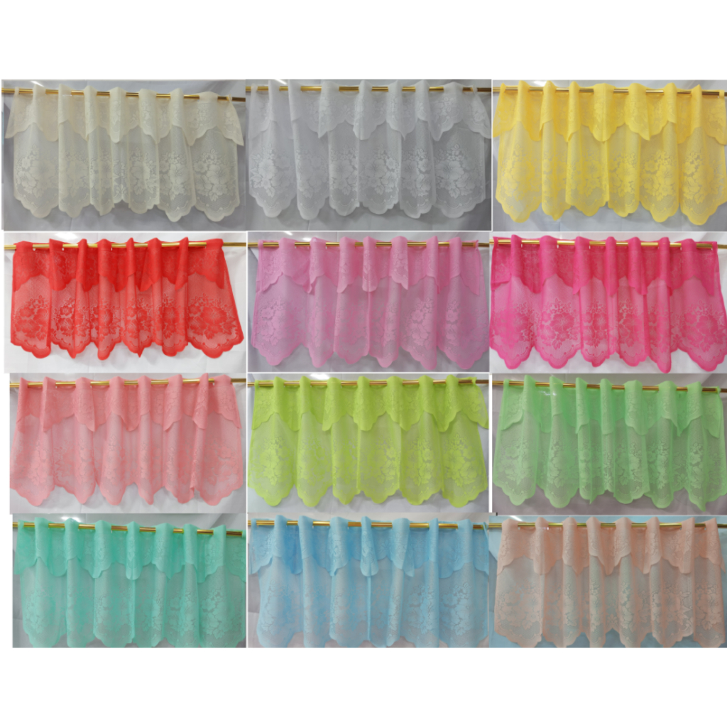 Lace Valance Butas Curtain Kurtina Pangbintana Panlababo Width 60 ...