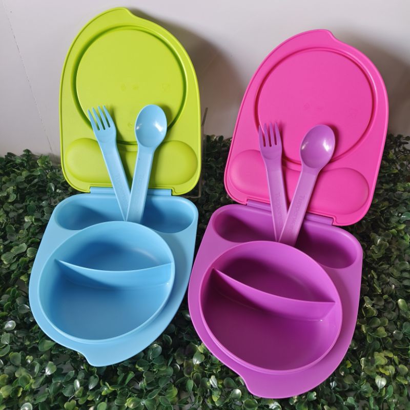Tupperware Lunch Set 400ml with Free Cutlery (BPA Free) | Shopee ...