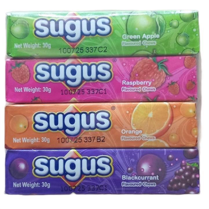 Sugus Orange + Raspberry + Blackcurrant + Green Apple Flavored Soft ...