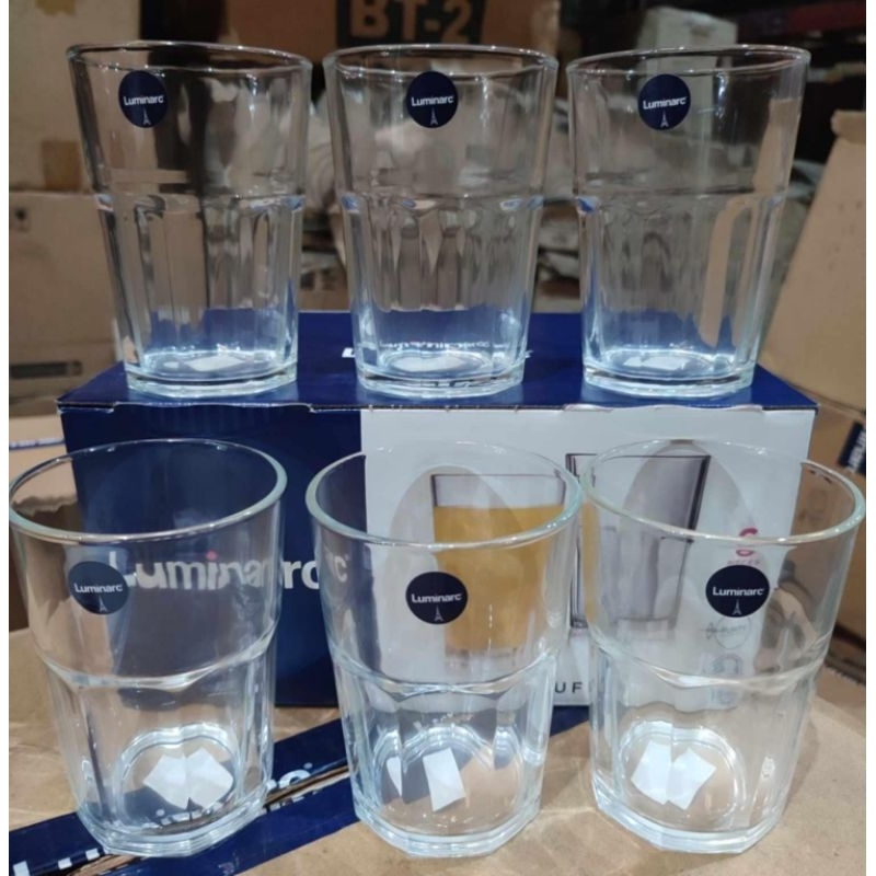 Luminarc Tuff 40cl Drinking Glass (6 pcs) | Shopee Philippines