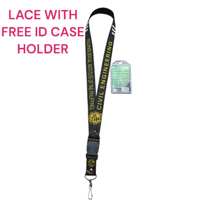 TIP CIVIL ENGINEERING LANYARD WITH FREE ID HOLDER -TIP ID LACE | Shopee ...