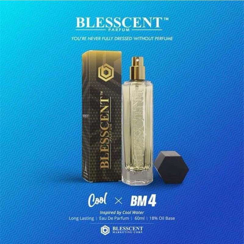 [BLESSCENT] Oil Based Perfume for Men | BM4 - COOL (60ml) | Shopee Philippines