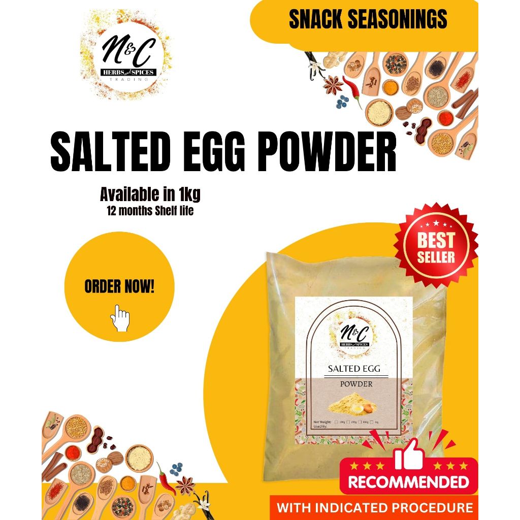 Salted Egg Powder 100grams, 250grams, 500grams, 1kilogram Snack ...
