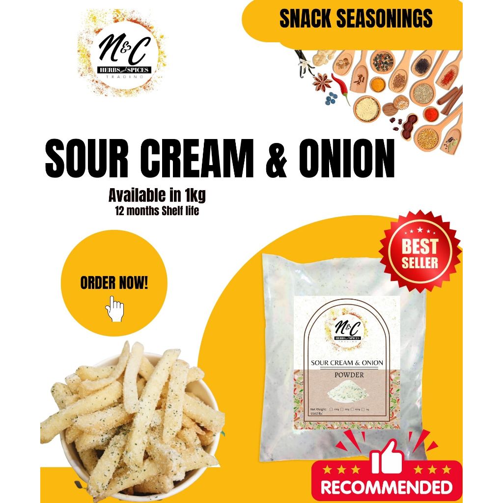 Sour Cream & Onion 100grams, 250grams, 500grams, 1kilogram Snack ...