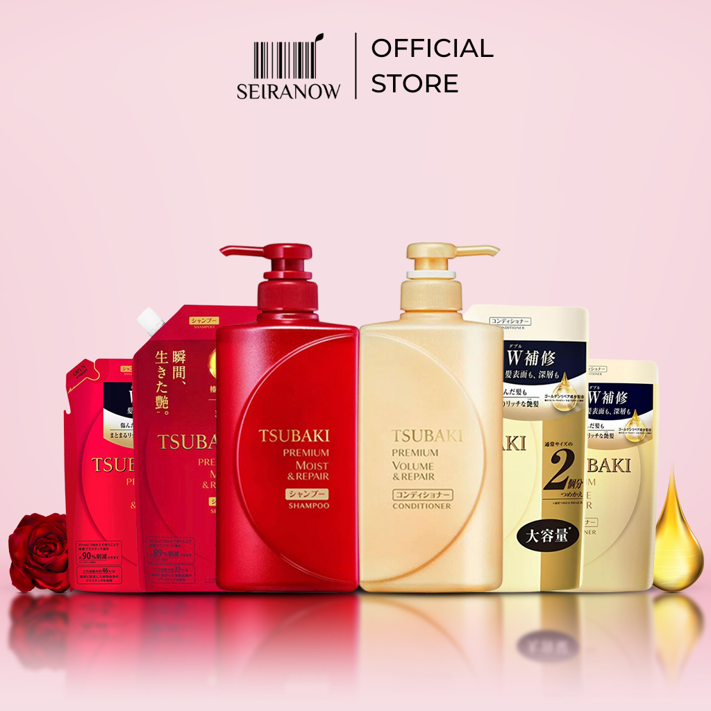 Tsubaki Premium Moist & Repair: Shampoo & Conditioner 330ml, 660ml ...